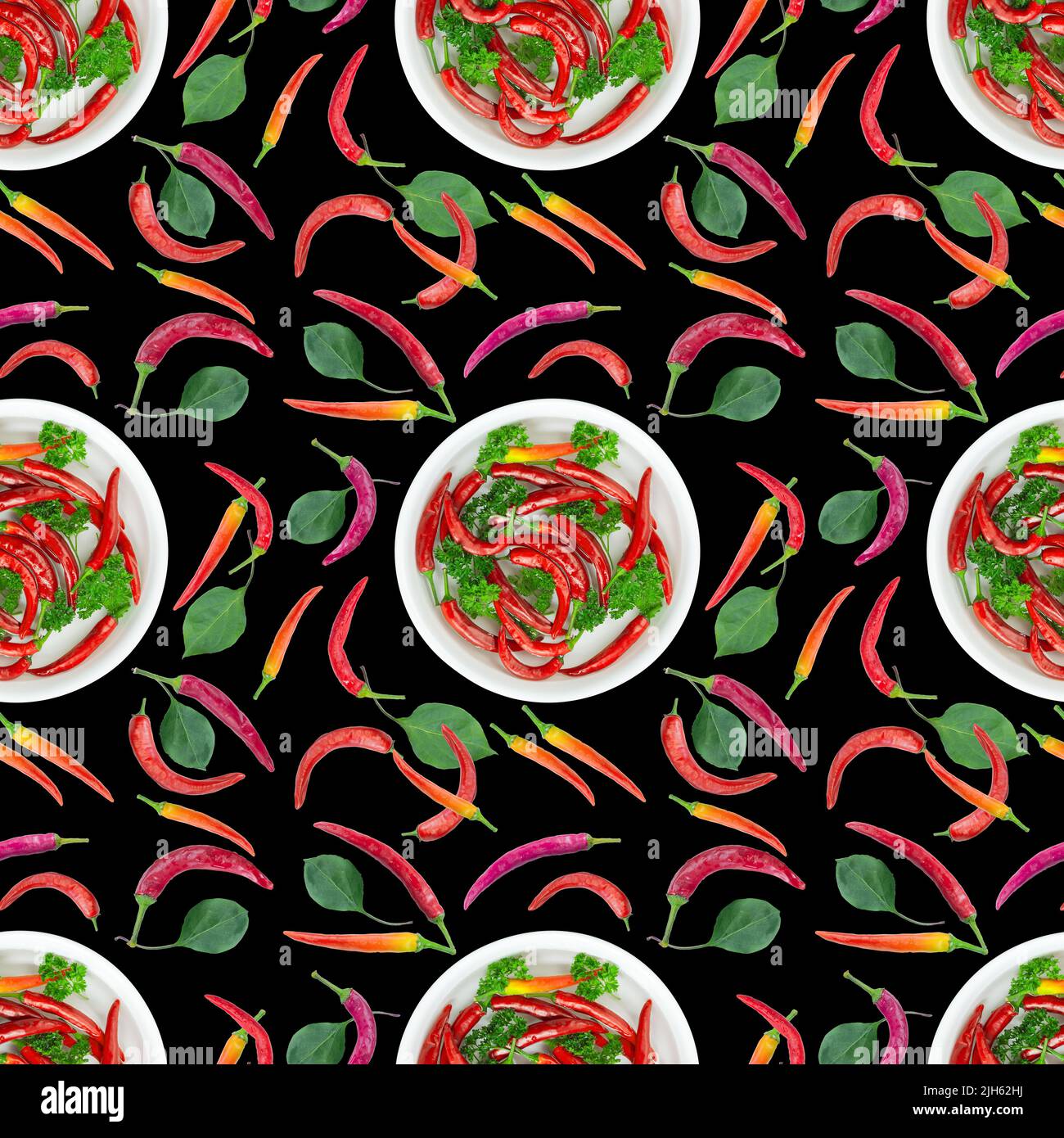 Chili pepper pattern hi-res stock photography and images - Alamy