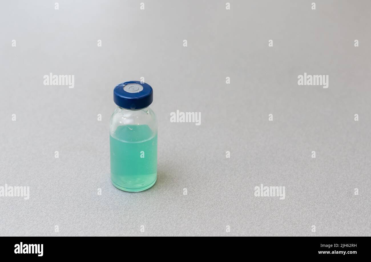 Vaccine vial dose flu shot drug needle syringe,medical concept ...