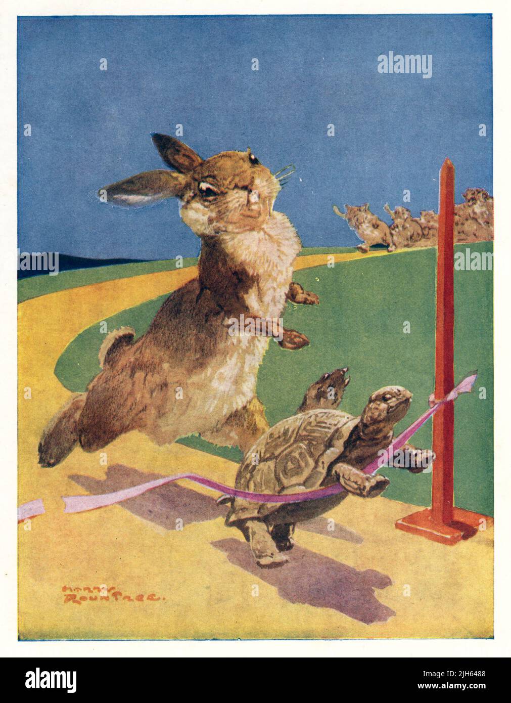 Hare and tortoise race hi-res stock photography and images - Alamy