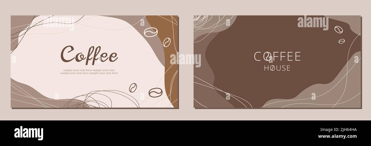 Modern business card template with contacts and company information for ...