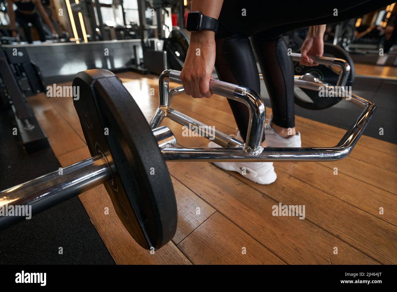 Trap bar deadlift hi-res stock photography and images - Alamy