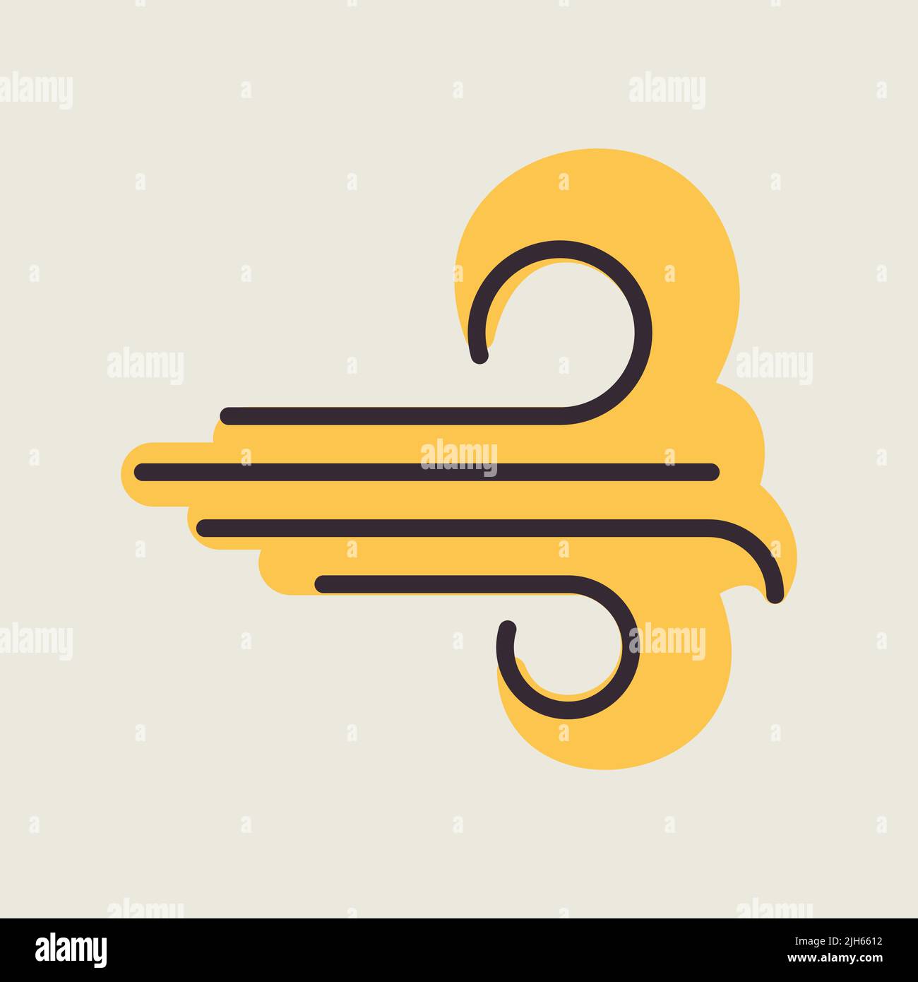 High wind vector icon. Meteorology sign. Graph symbol for travel ...