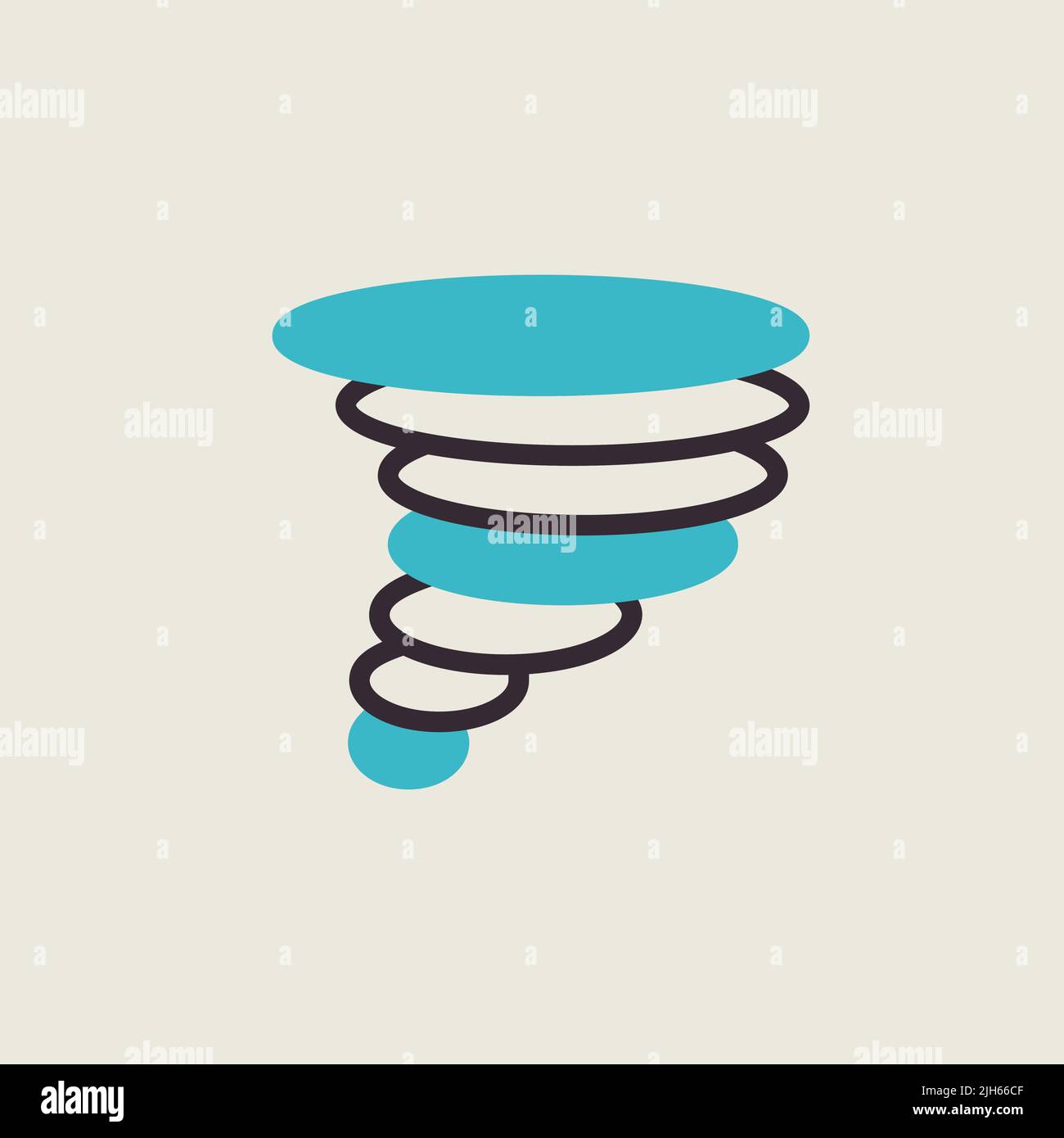 Tornado vector icon. Whirlwind storm sign. Meteorology sign. Graph ...