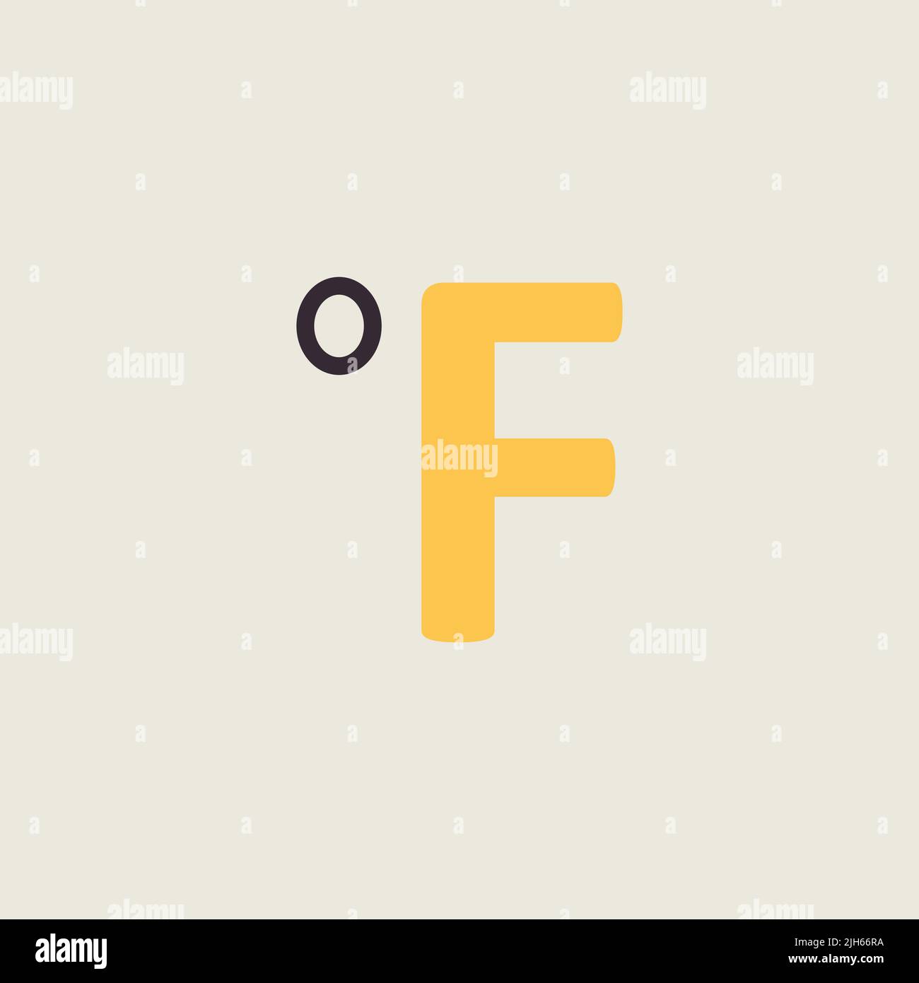 Fahrenheit degrees vector icon. Meteorology sign. Graph symbol for ...