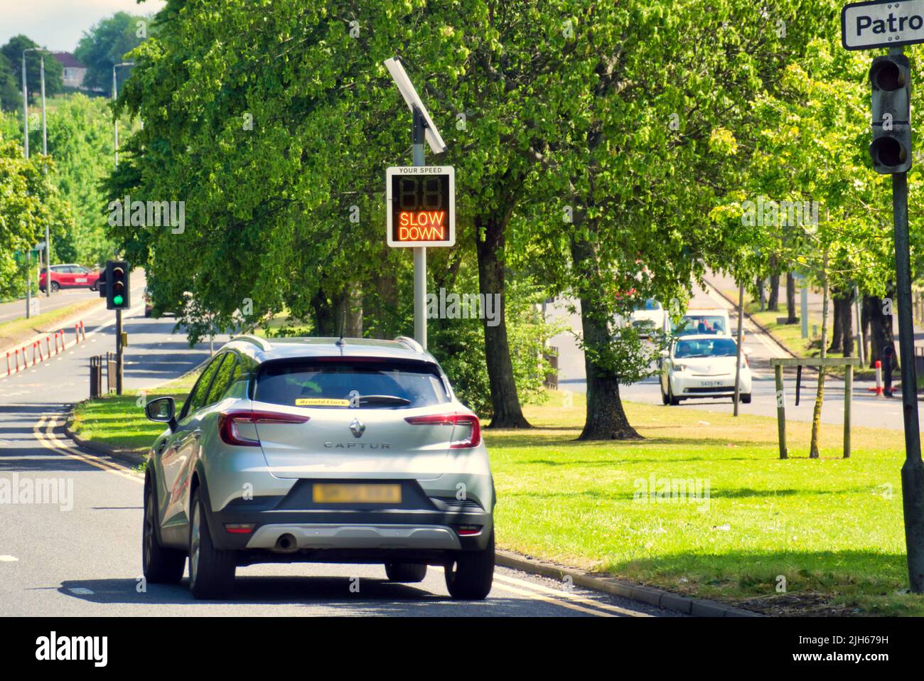 A82 great western road speed camera trap and measurer saying thankyou ...