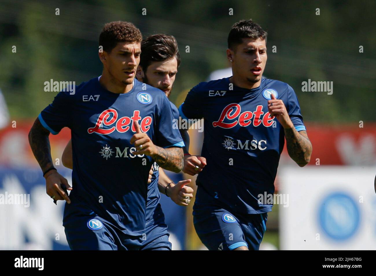 SSC Napoli's Italian defender Giovanni Di Lorenzo, SSC NapoliÕs forward ...