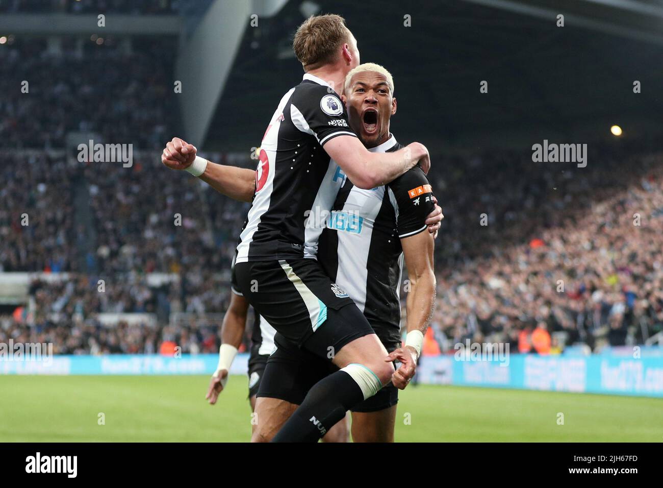 Joelinton of Newcastle United celebrates - Newcastle United v Arsenal ...