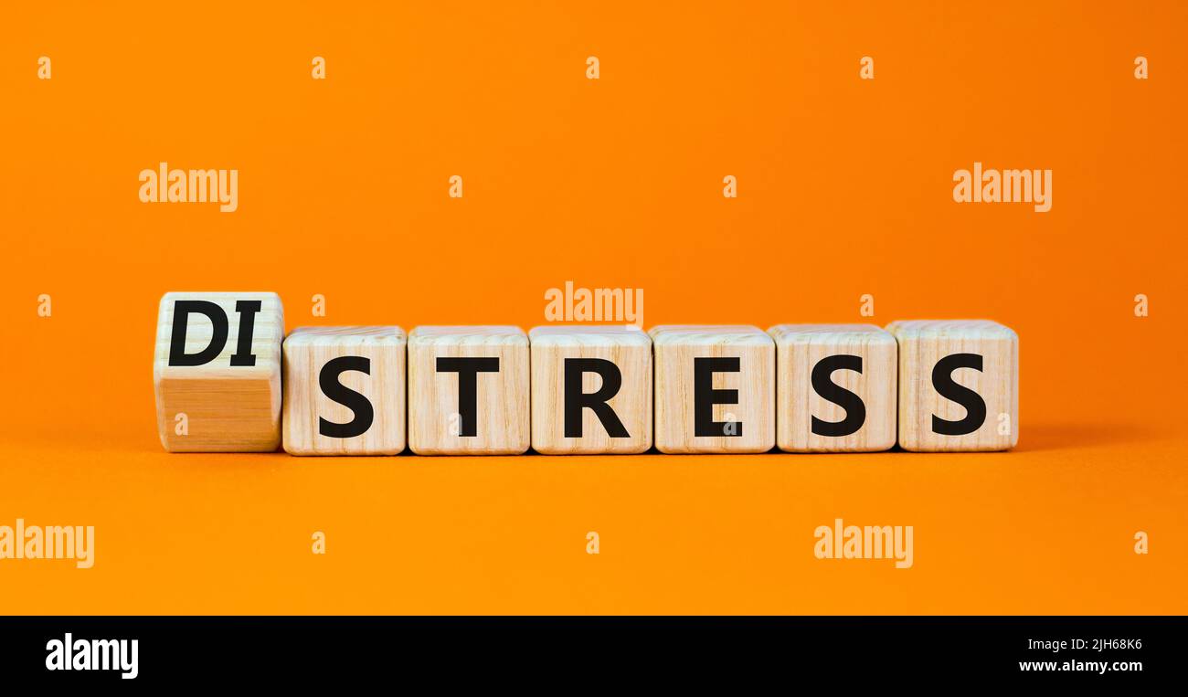 Distress or stress symbol. Turned the wooden cube and changed the ...