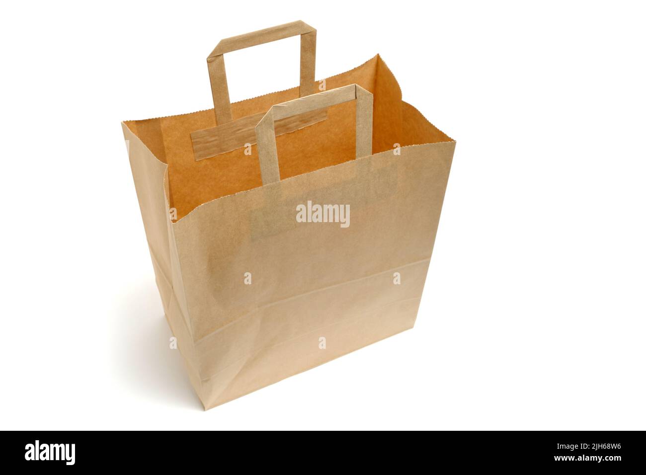 Paper bag, grocery bag on a white background, isolate Stock Photo - Alamy