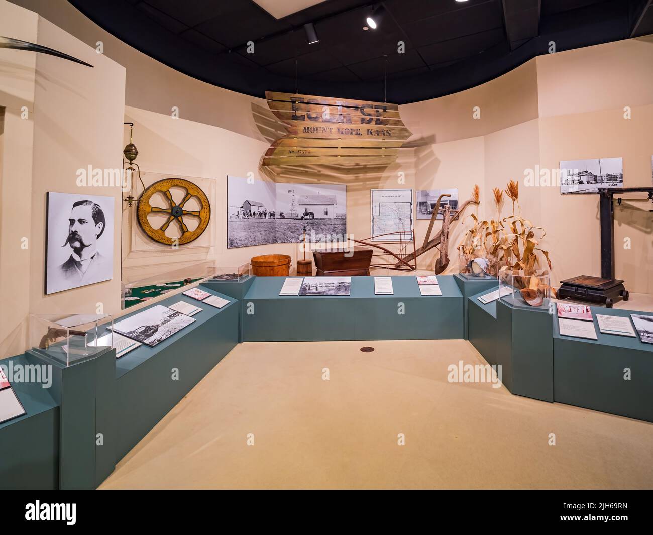 Kansas, JUL 1 2022 - Interior view of the Wichita-Sedgwick County ...