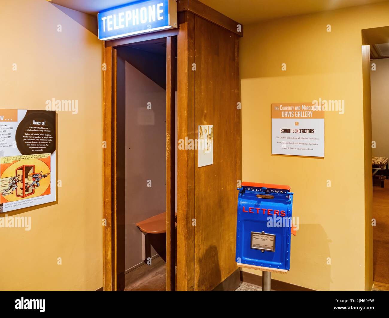 Kansas, JUL 1 2022 - Interior view of the Wichita-Sedgwick County ...