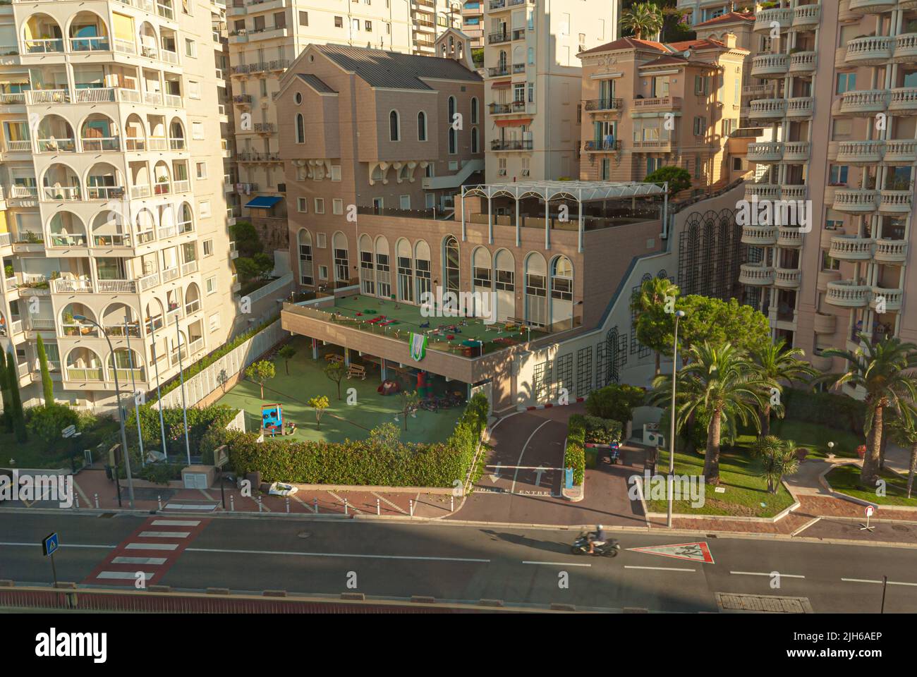 Monaco, Monaco - July 08 2008: Preschool center by Boulevard du ...