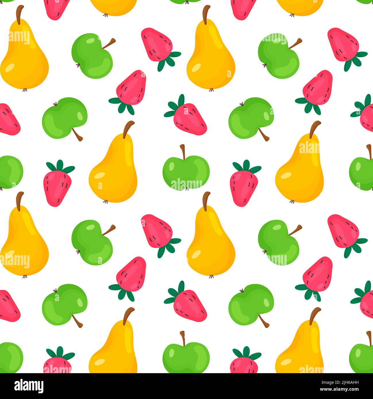 Pears pattern background Stock Vector Images - Alamy