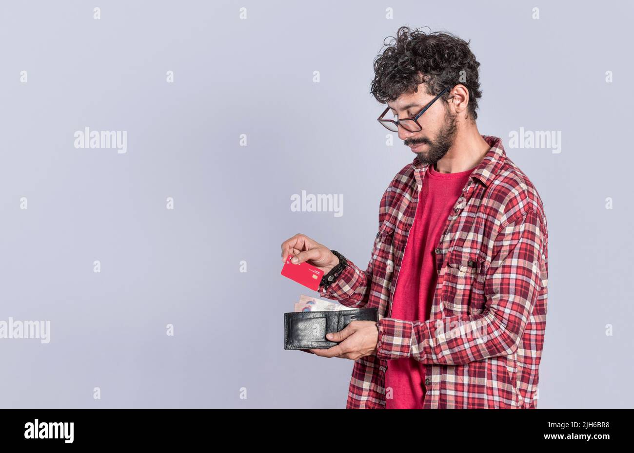 Person taking out credit card from his wallet, people taking out his ...