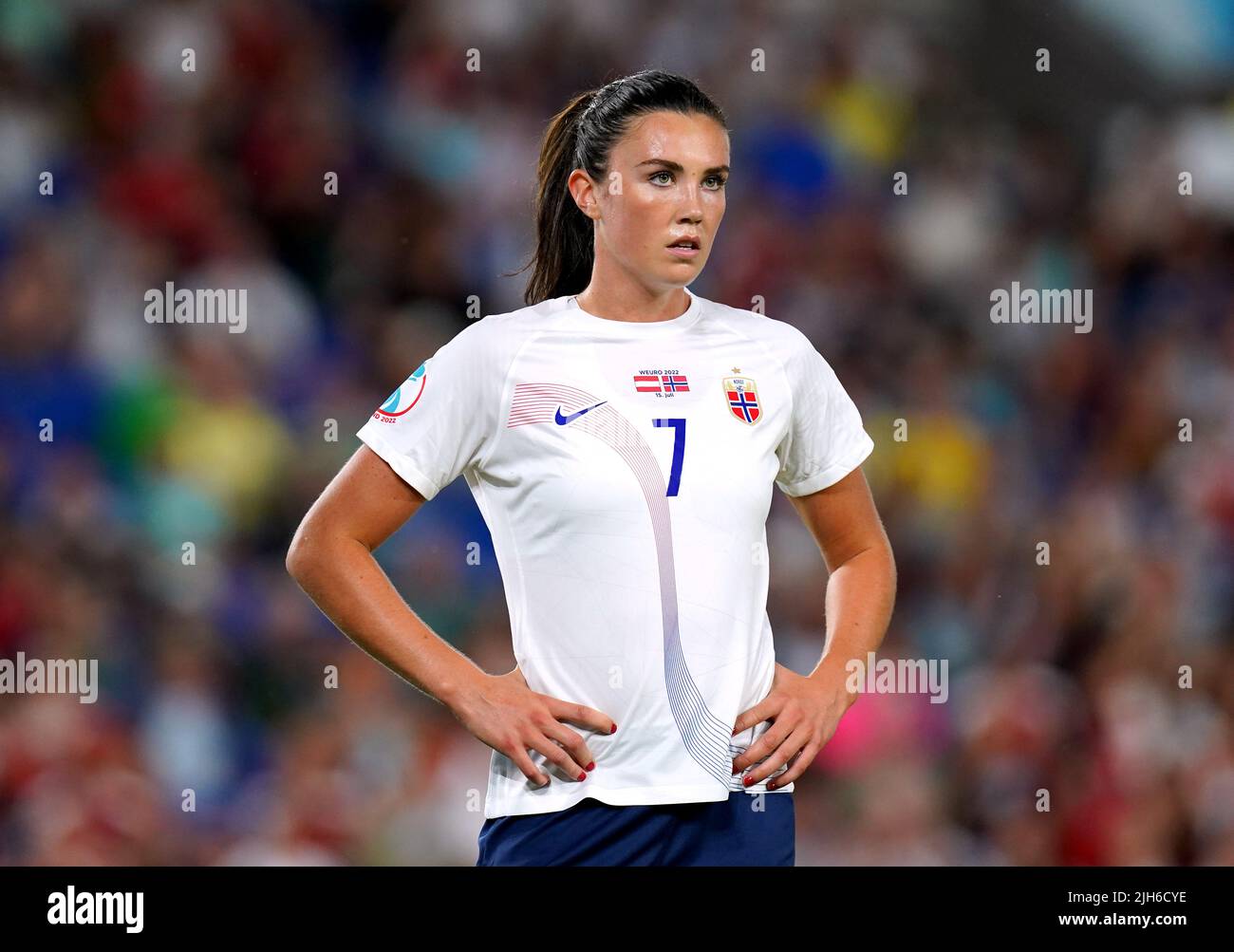 Norway's Ingrid Syrstad Engen during the UEFA Women's Euro 2022 Group A ...