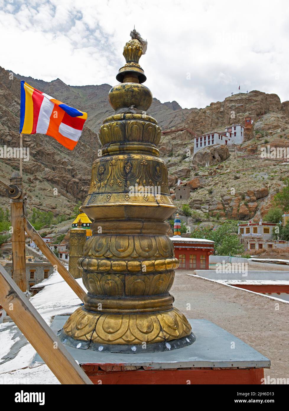 Roof ornaments, Hemis Gompa, Hemis, Ladakh, India Stock Photo - Alamy