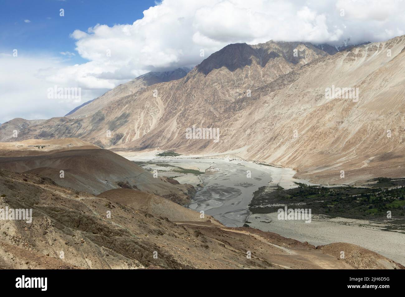 Shyok River, Leh District, Nubra Thesil, Ladakh, India Stock Photo - Alamy