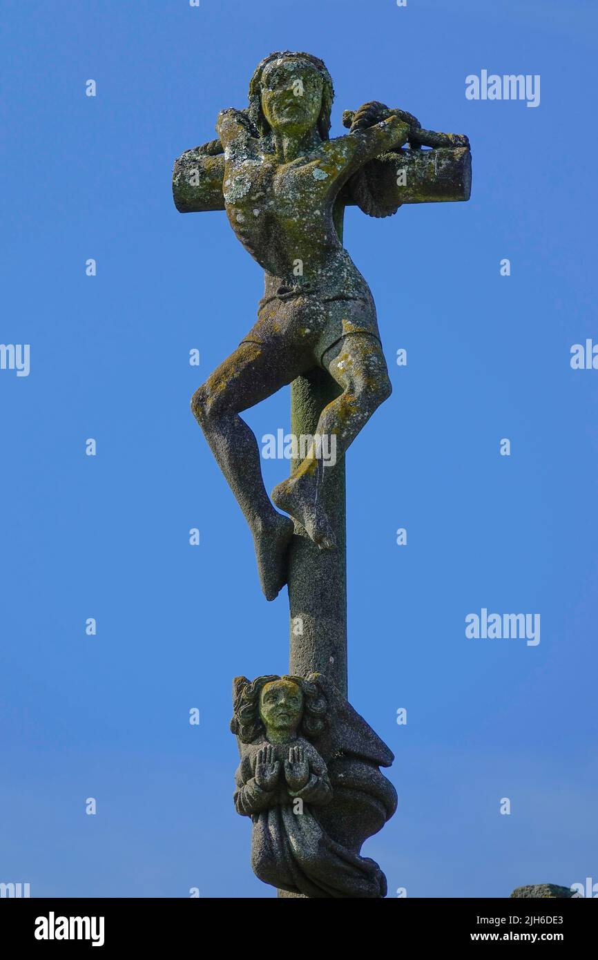 Dismas the Good Thief, Calvary Calvaire crucifixion group on the ...