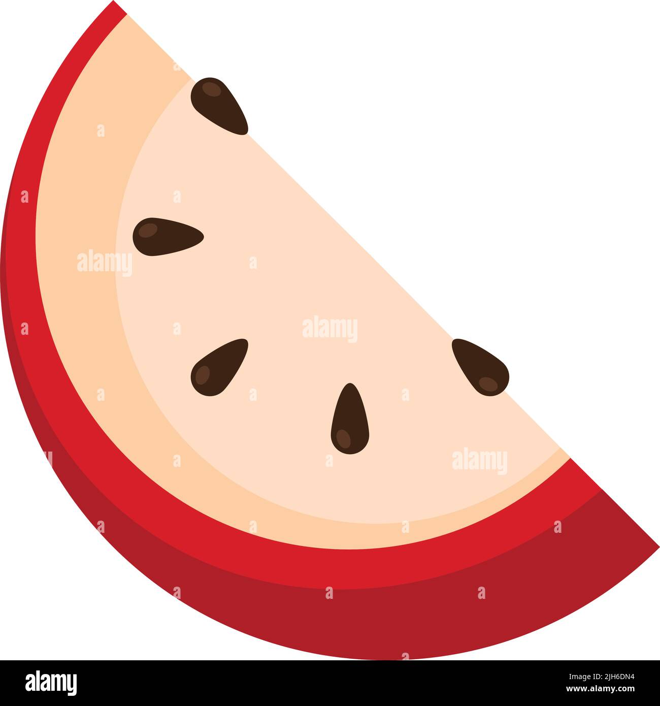 half apple fresh fruit icon Stock Vector Image & Art - Alamy