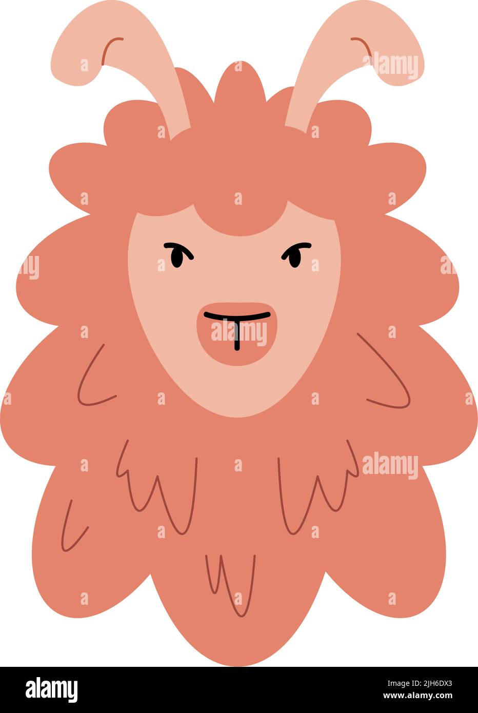 Orange lama Stock Vector Images - Alamy