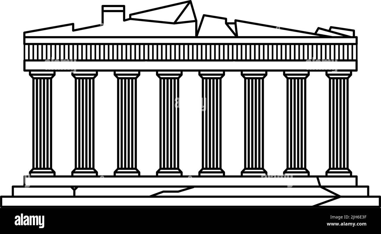 greek acropolis famous landmark icon Stock Vector Image & Art - Alamy