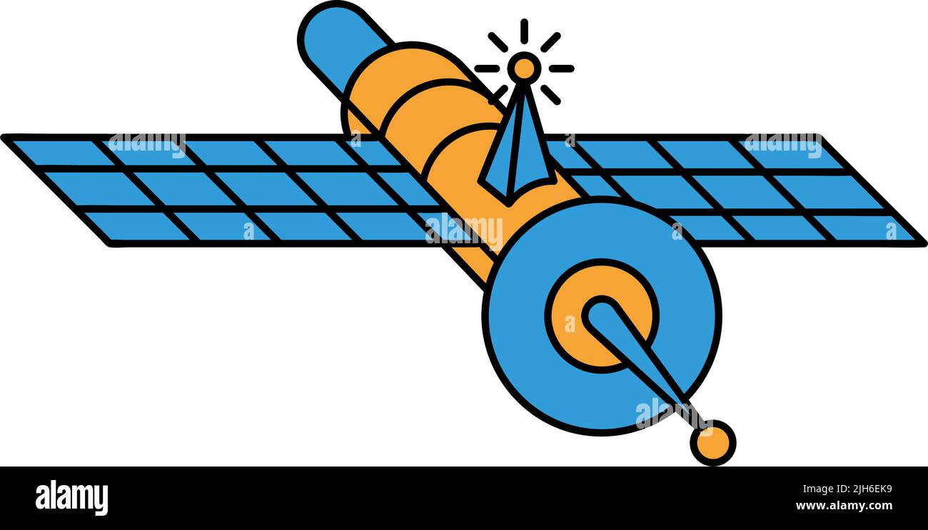 communication satellite space outer icon Stock Vector Image & Art - Alamy