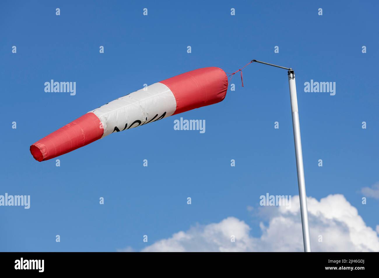 Wind vane, windsock, air sack, Baden-Wuerttemberg Stock Photo - Alamy