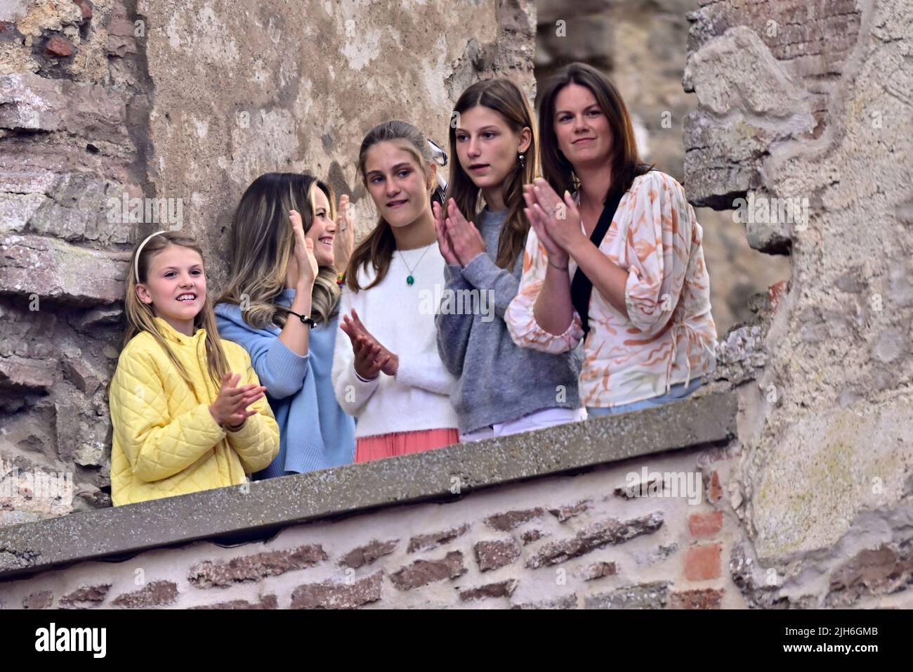 Princess Sophia and Princess Estelle with the daughters of Queen Silvia ...
