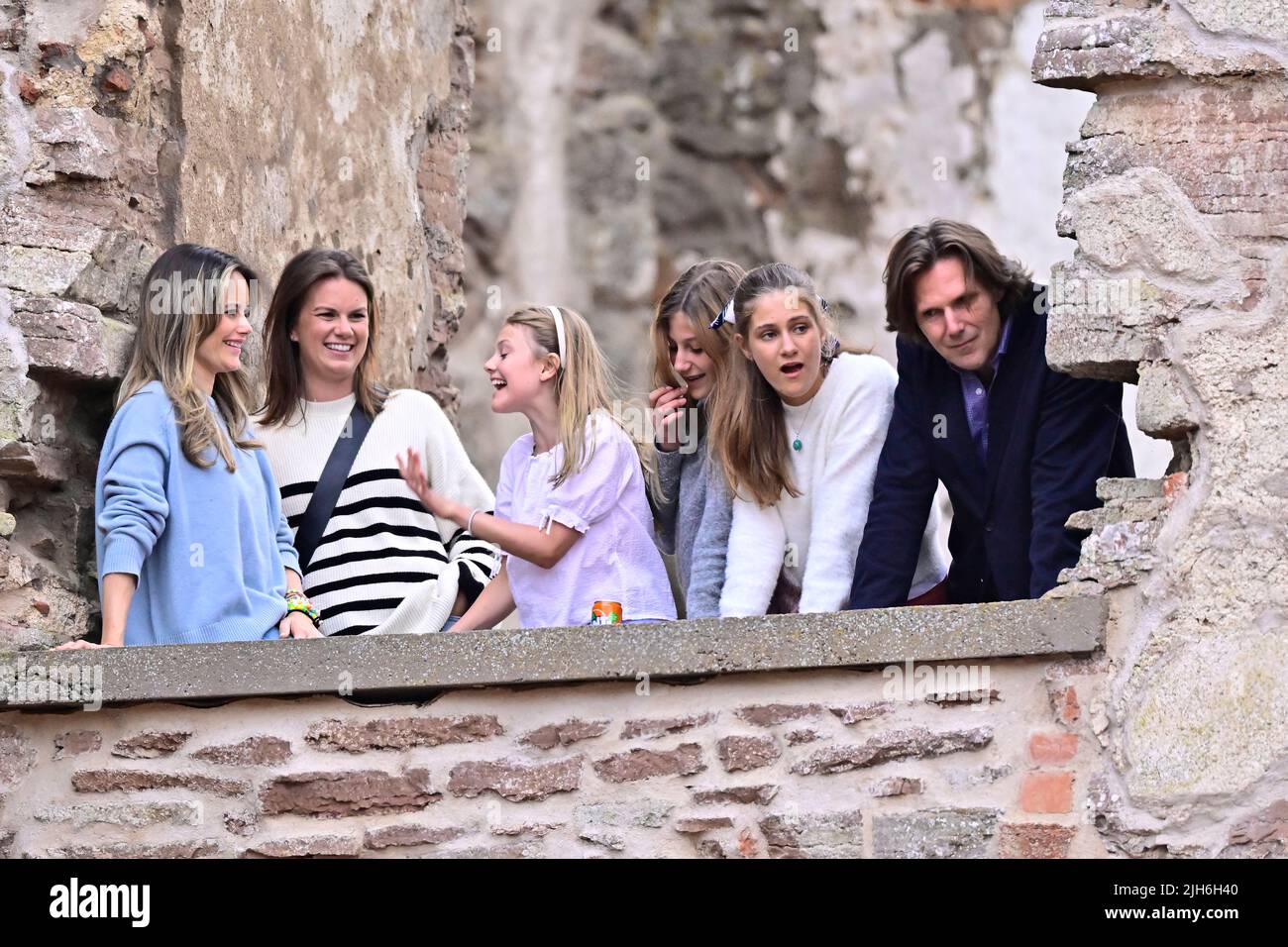Princess Sophia and Princess Estelle with the daughters of Queen Silvia ...