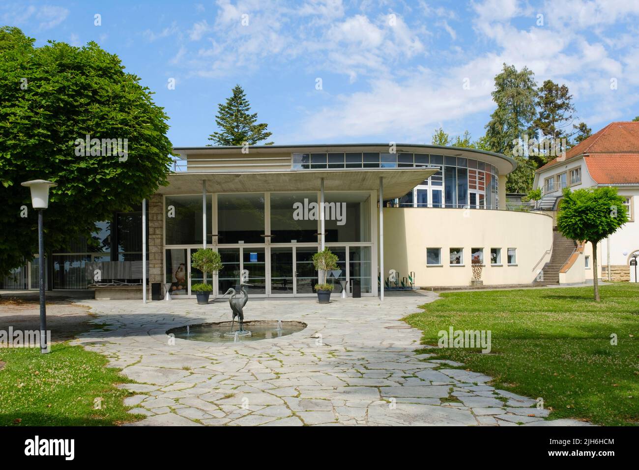 Kursaal im spa garden, Ueberlingen, Lake Constance, Baden-Wuerttemberg ...
