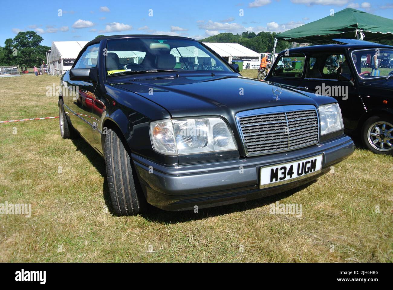 A 1994 Mercedes Benz E220 cabriolet parked on display at the 47th ...
