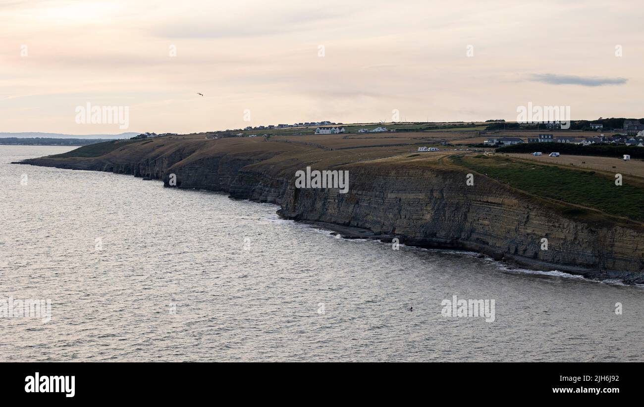 A view of the cliffs at Dunraven Bay, Vale of Glamorgan on the 15th ...