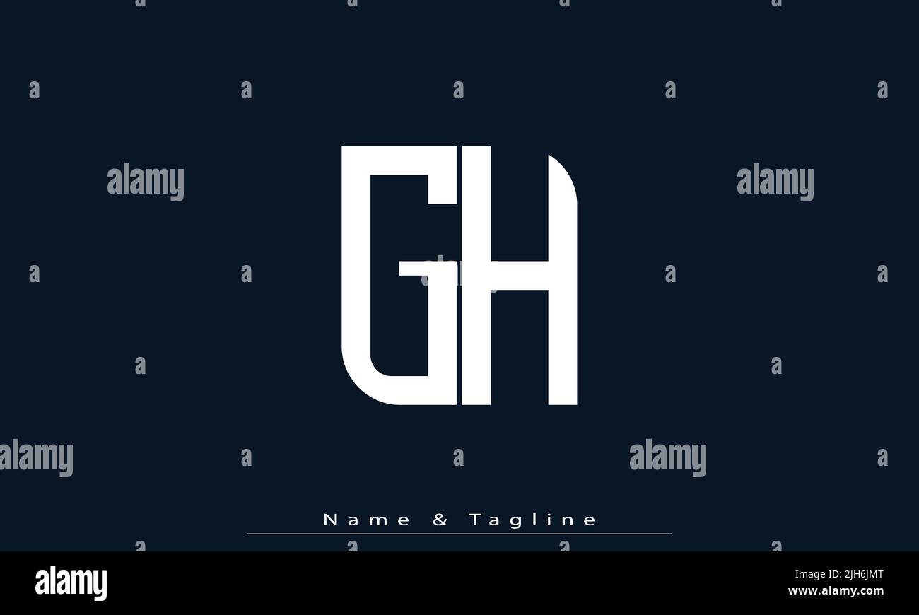 Alphabet letters Initials Monogram logo GH , HG Stock Vector Image ...