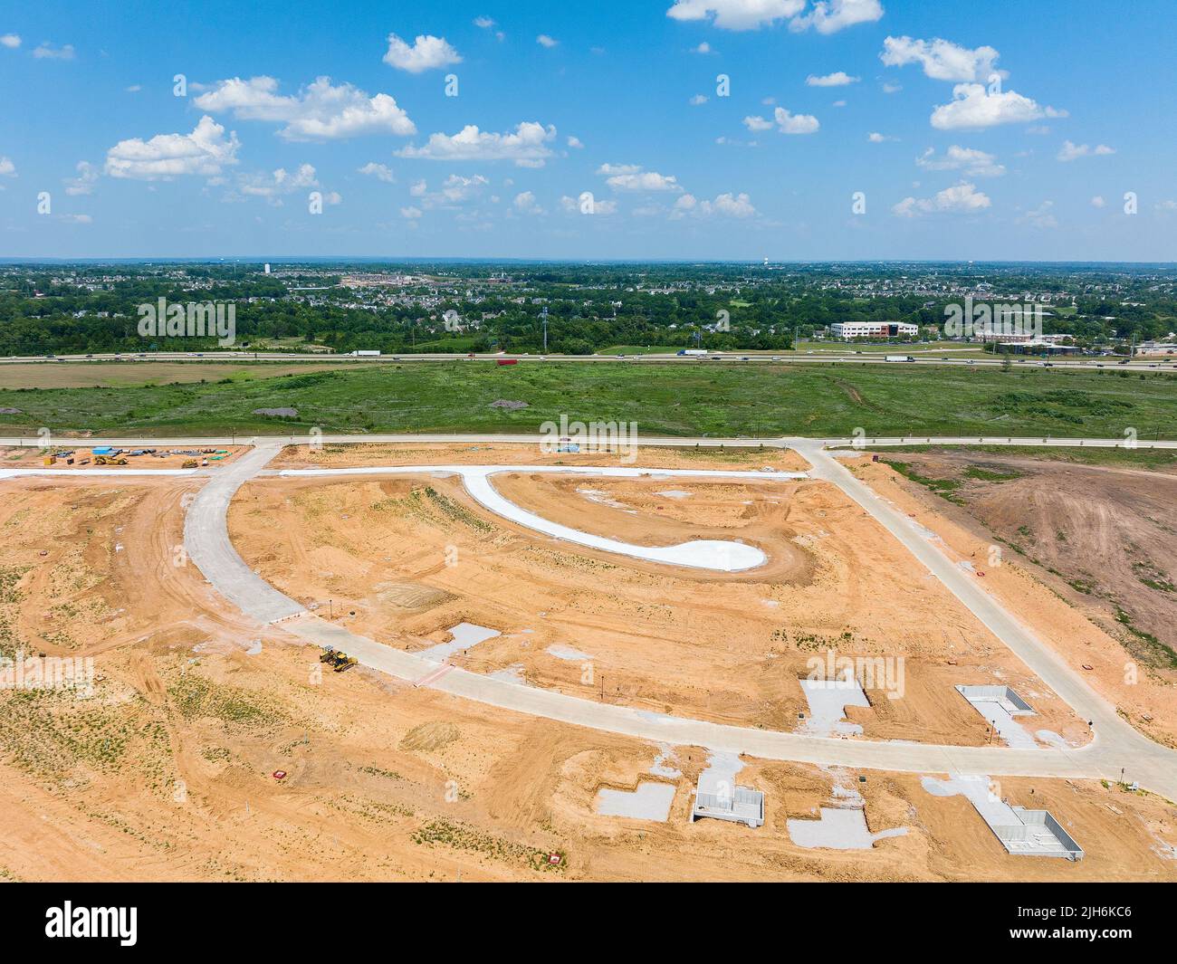 Housing subdivision under construction Stock Photo - Alamy