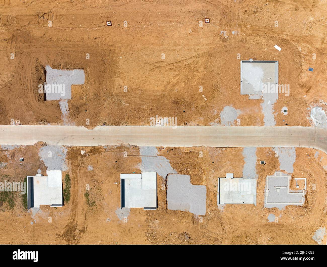 Housing subdivision under construction Stock Photo - Alamy