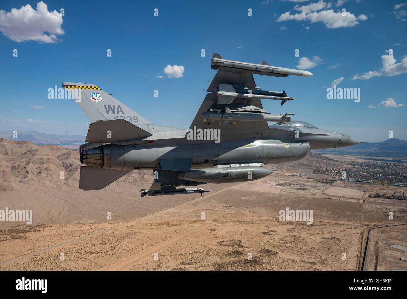 An F-16 Fighting Falcon piloted by Captain Tim “REEF” Joubert ...