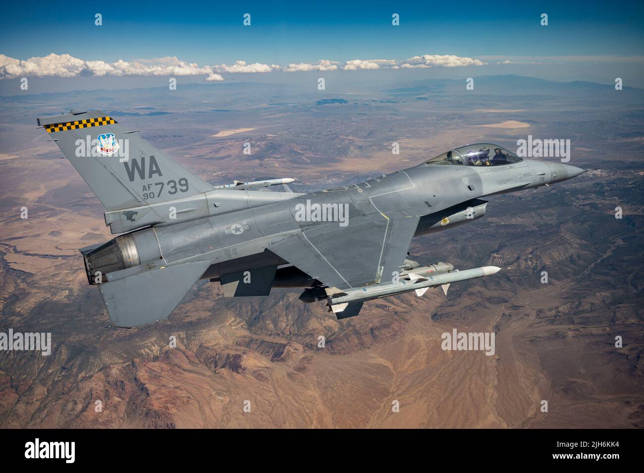 An F-16 Fighting Falcon piloted by Captain Tim “REEF” Joubert ...