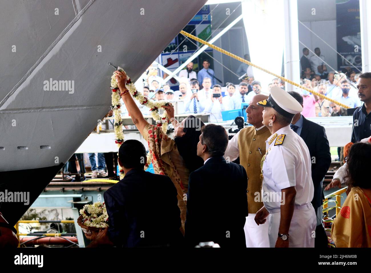 Kolkata, India. 15th July, 2022. Union Defense Minister Rajnath Singh ...