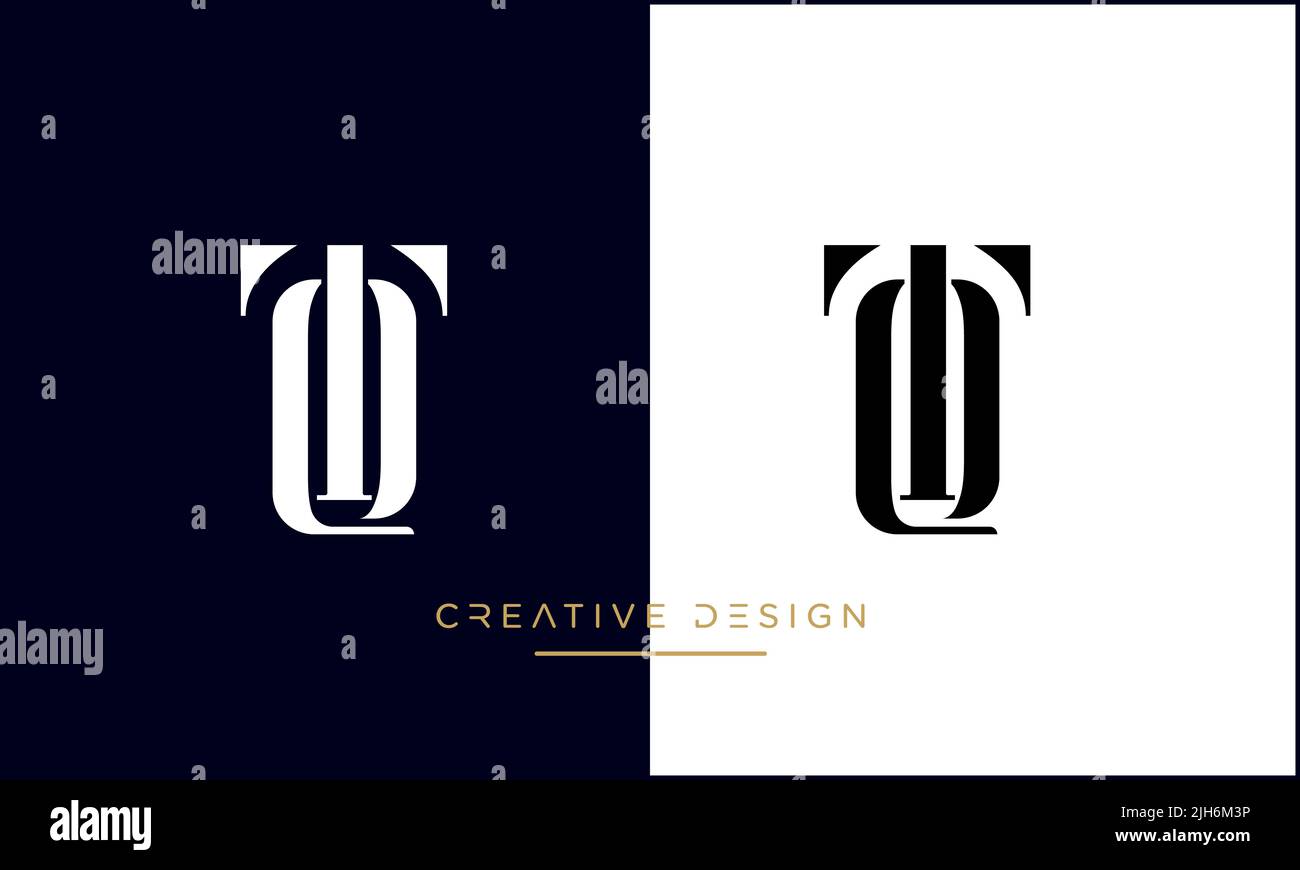 QT, TQ, T or Q Alphabet Letters Abstract Icon Logo Stock Vector Image & Art - Alamy