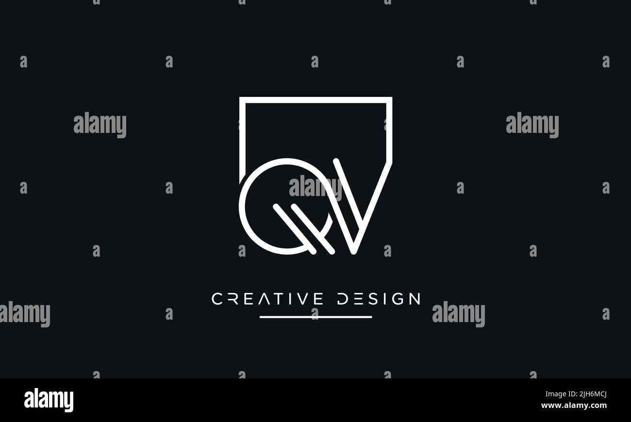 Vq minimal logo hi-res stock photography and images - Alamy