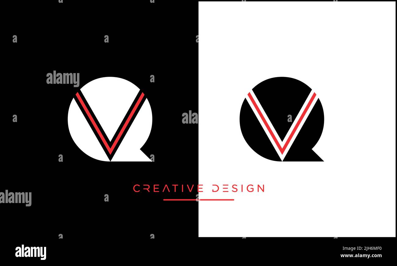 Qv alphabets Stock Vector Images - Alamy