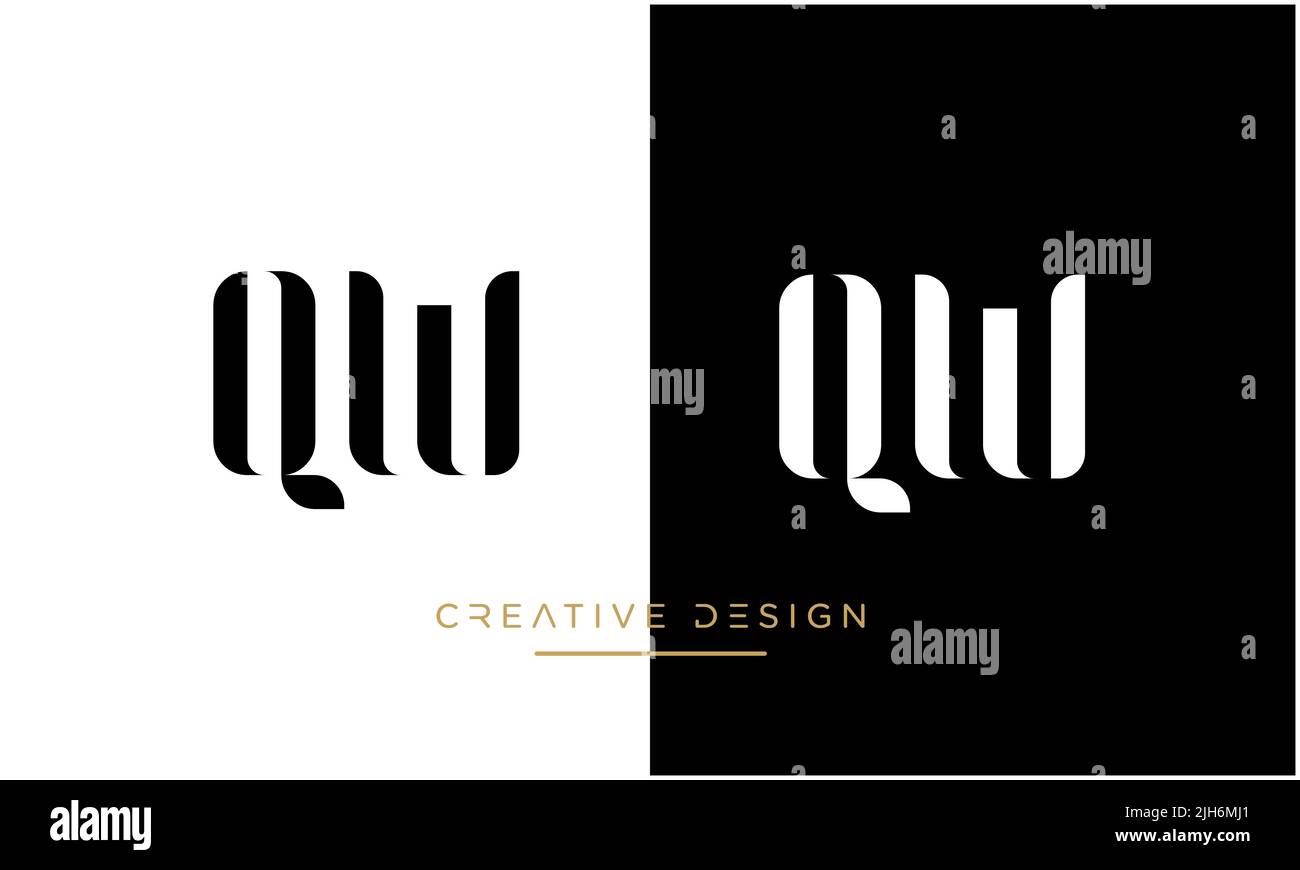 QW or WQ Abstract Icon Logo Design Vector Stock Vector Image & Art - Alamy