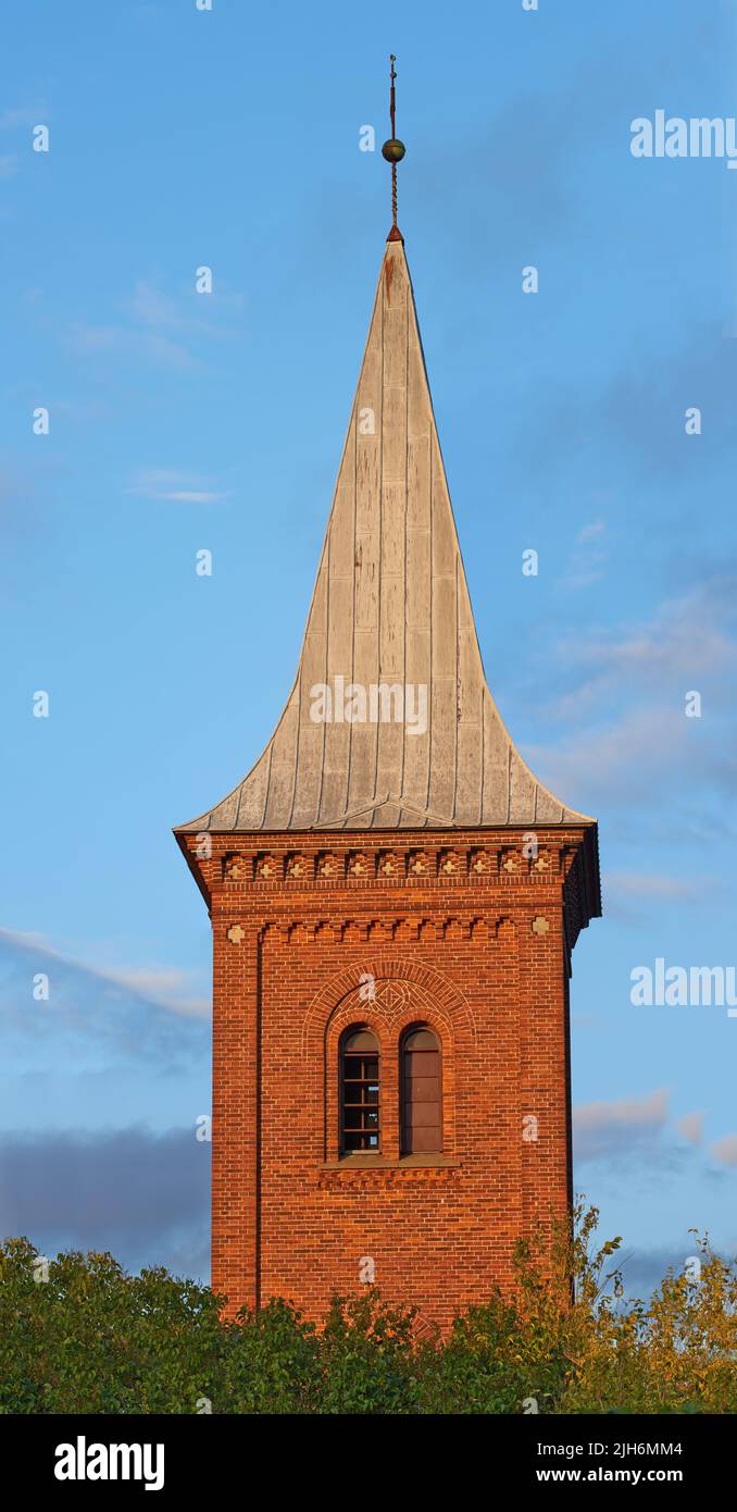 Architecture roof design of church steeple and spire on gothic style ...