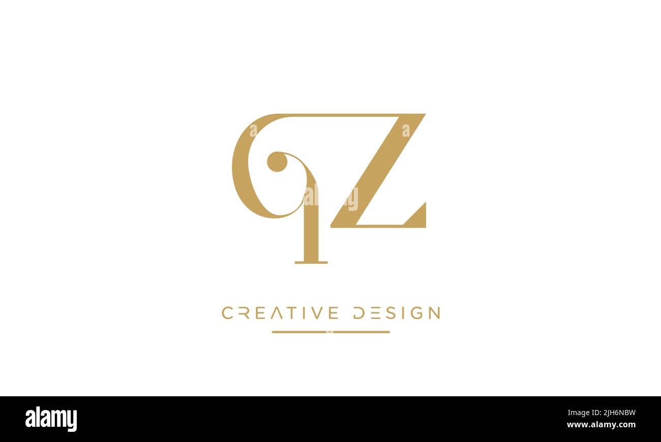 QZ or ZQ Alphabet Letters Icon Logo Monogram Vector Stock Vector Image ...