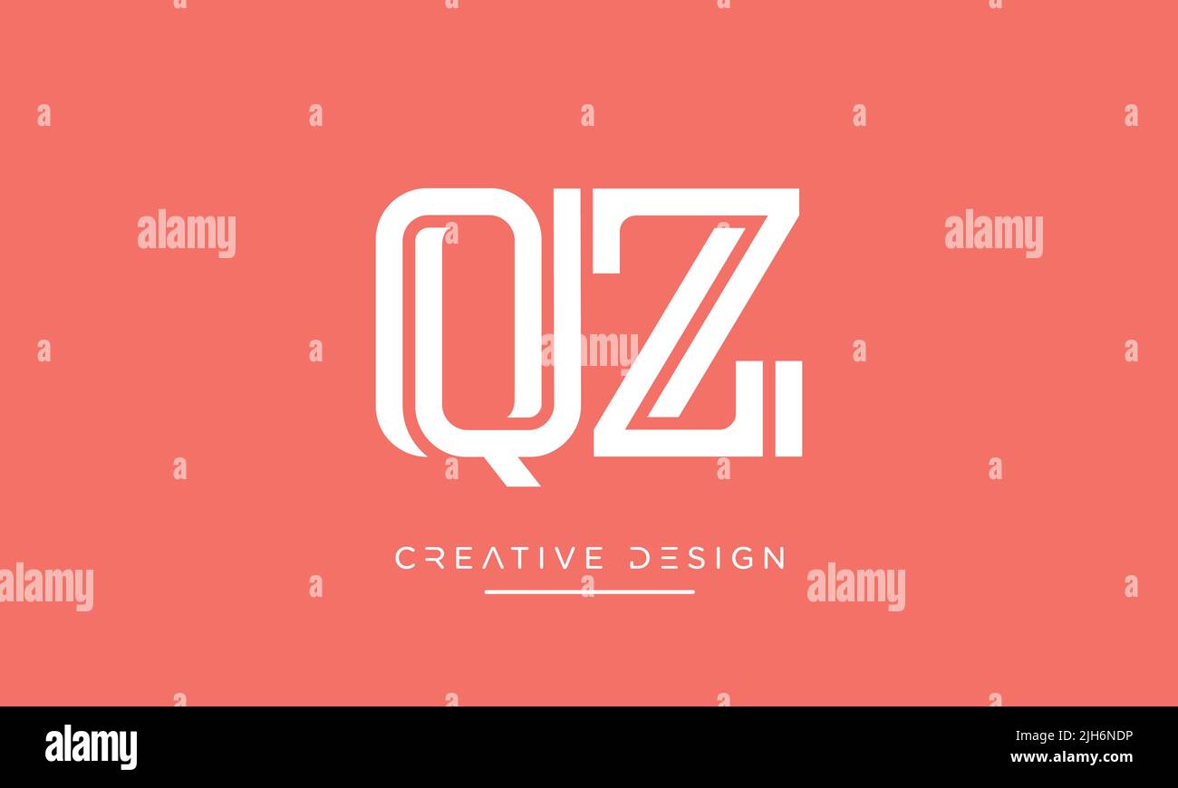 QZ or ZQ Alphabet Letters Icon Logo Monogram Vector Stock Vector Image ...