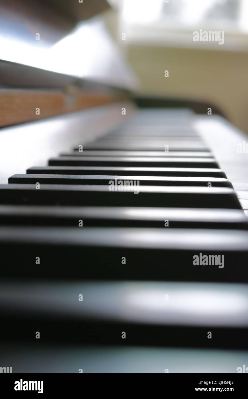 Piano keys closeup hi-res stock photography and images - Alamy