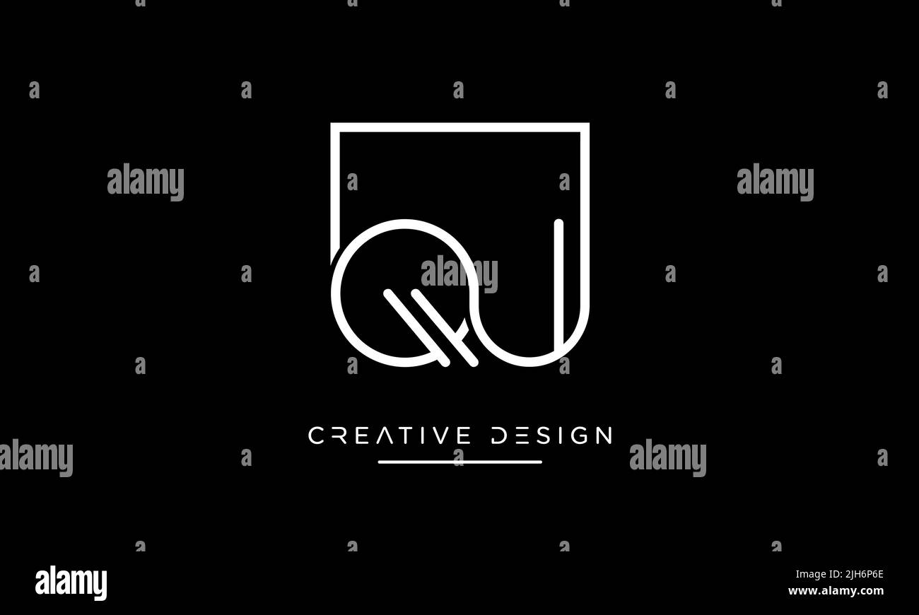 Alphabet letter icon logo QU or UQ Stock Vector Image & Art - Alamy
