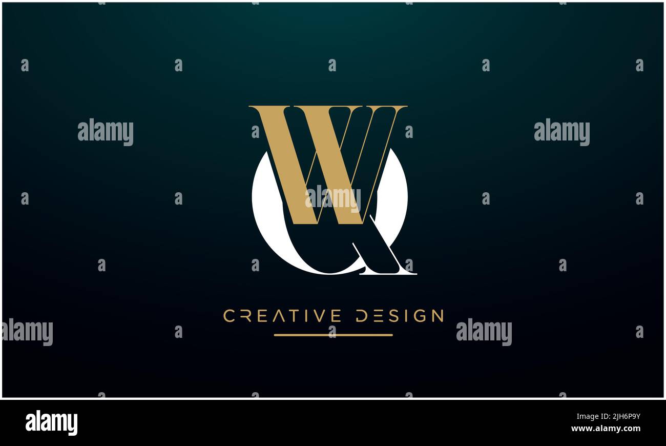 QW or WQ Abstract Icon Logo Design Vector Stock Vector Image & Art - Alamy