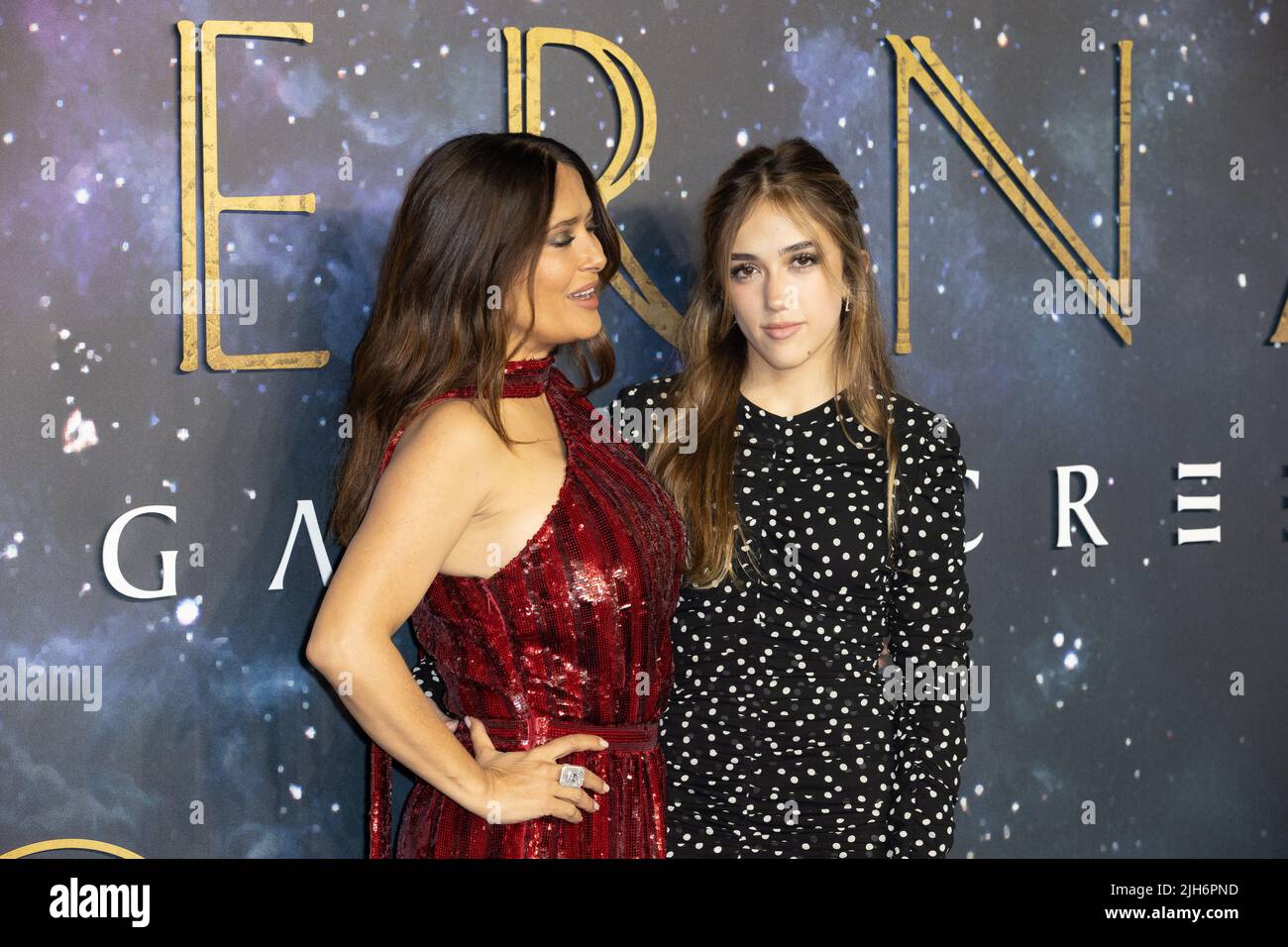 Cast and guests attend the UK Gala Screening of Eternals at BFI IMAX ...