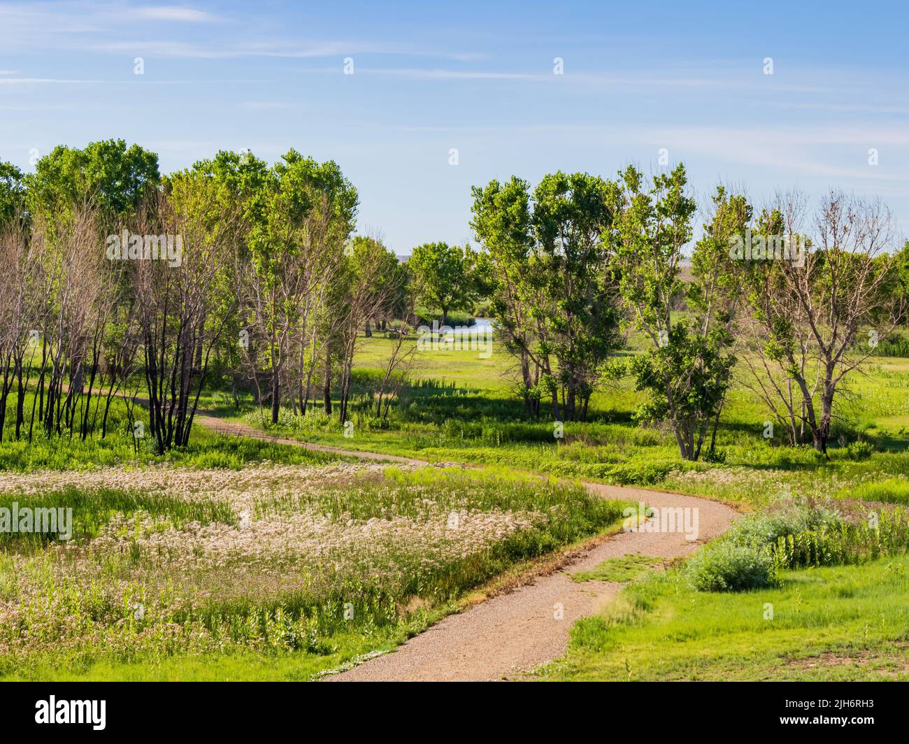 High angle view of some landscape near Bent's Old Fort National ...
